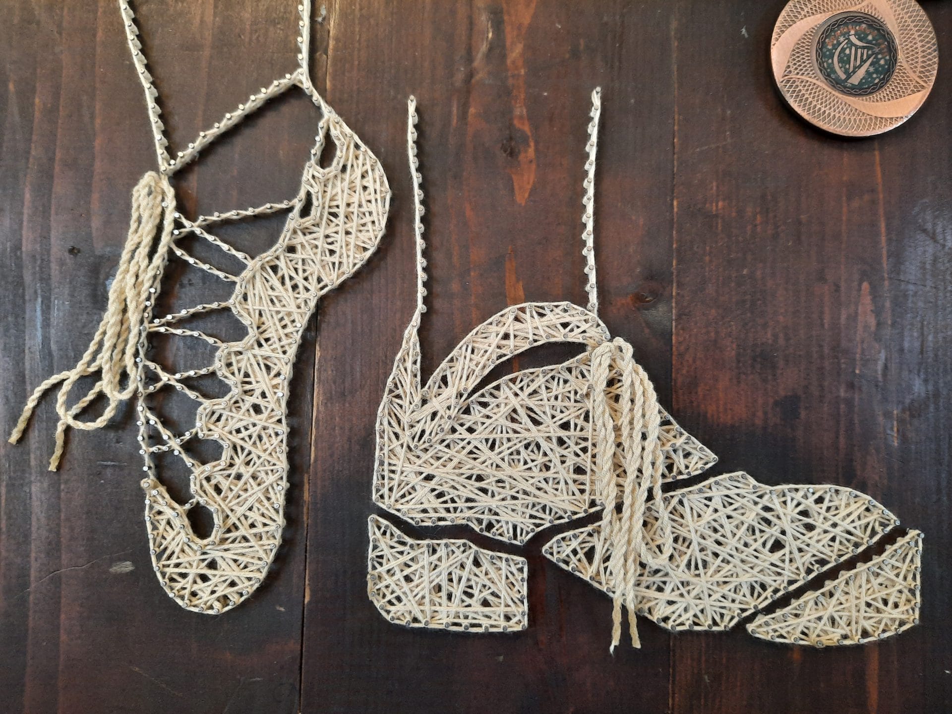 String art Irish dance shoes | #LRCrafts