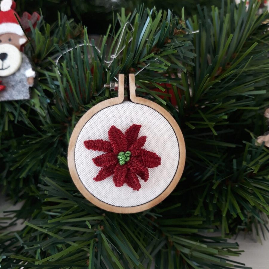 Ideas for embroidered Christmas tree ornaments | #LRCrafts