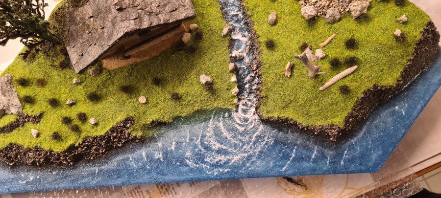 Mountain diorama with real rocks and epoxy resin: dedicated to Celtica ...