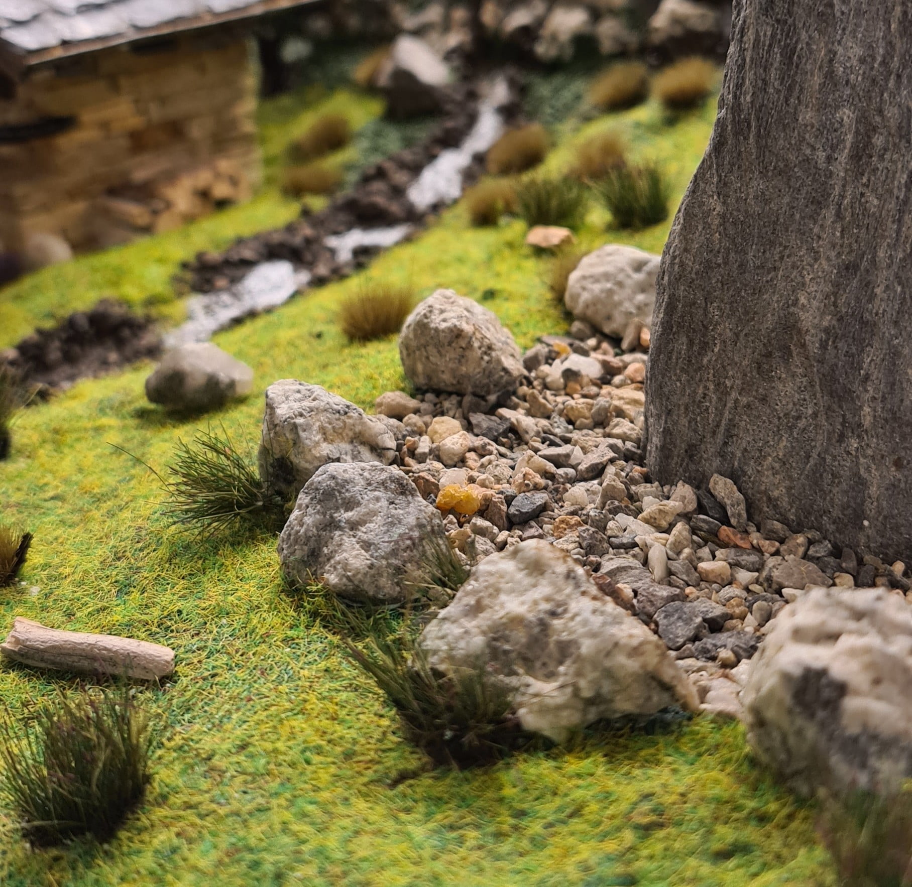 Mountain diorama with real rocks and epoxy resin: dedicated to Celtica ...