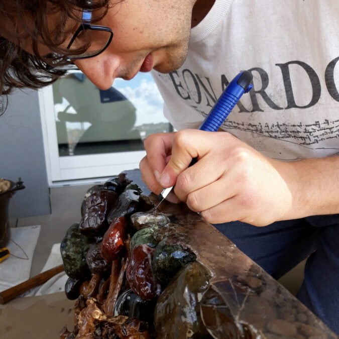 Turning a dead tree into a sculpture with epoxy resin | #LRCrafts