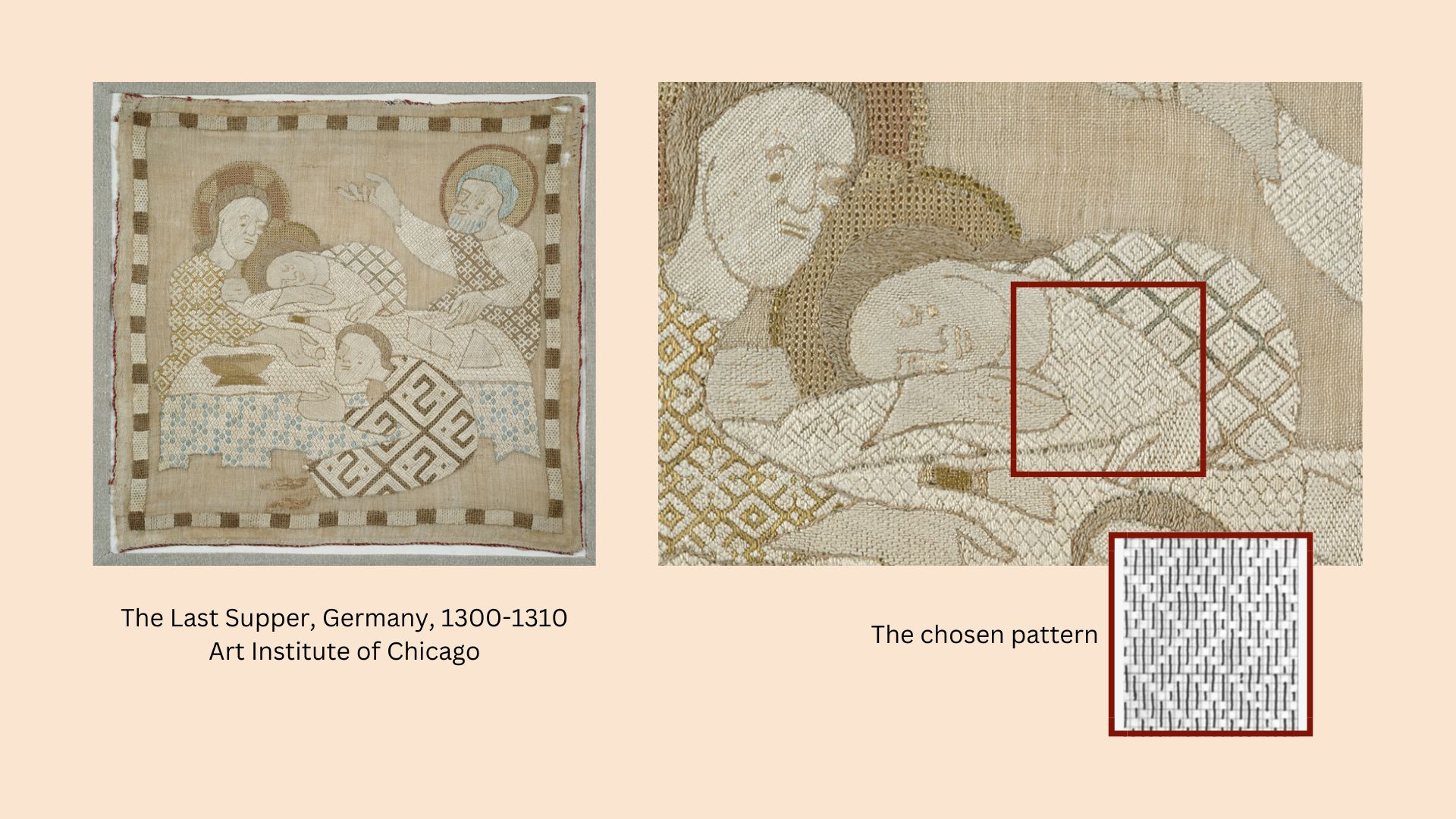 Another German brick stitch embroidery: a needle roll | #LRCrafts